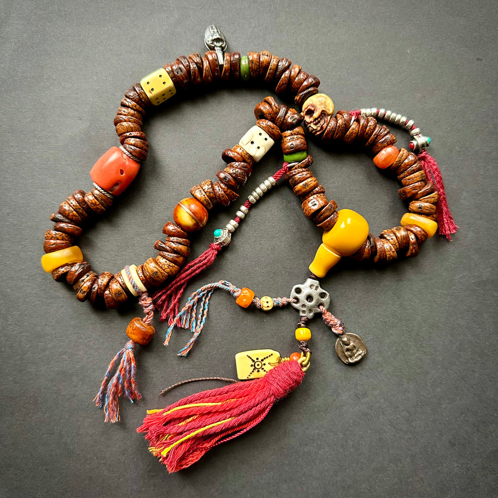 Genuine Antique Bodhi Seeds Tibetan Hand Mala – Ping Amber Jewelry